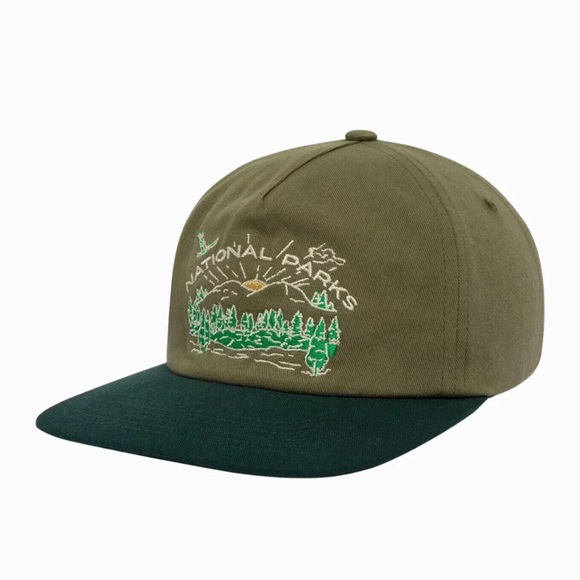 Parks Project | Accessories | Parks Project Olive And Dark Green Hat ...